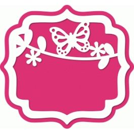 butterfly bracket label