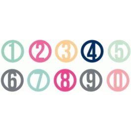 circle monogram numbers