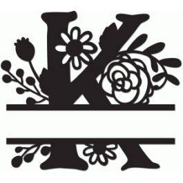 split monogram k