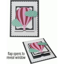 a2 hot air balloon flap card