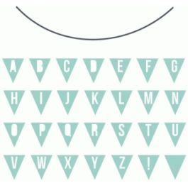 build a word banner / bunting set - solid