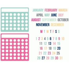 circle grid build a calendar set