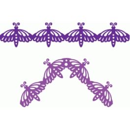 butterfly moth border and corner set