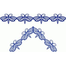 butterfly moth border and corner set