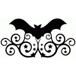 fancy bat swirly flourish|66141