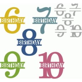 simple birthday split number 6-10