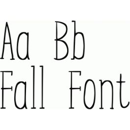 fall font