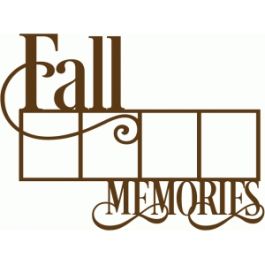 fall memories frame