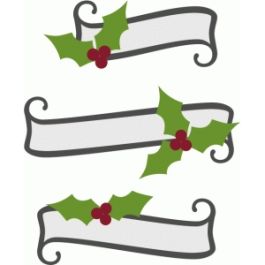 scroll holly banners