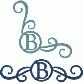 monogram seal flourishes b