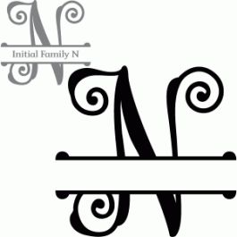 split initial letter n