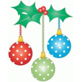 polka dot christmas ornaments