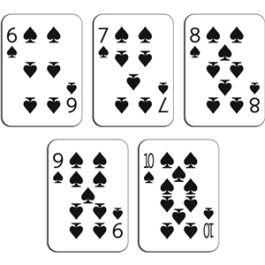 playing cards - spades 6-10