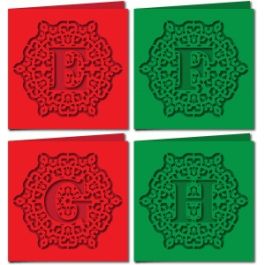 ornate monogram card efgh