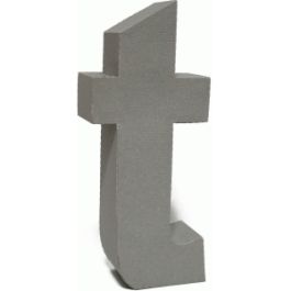 3d lowercase letter block t