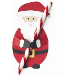 santa candy cane treat holder