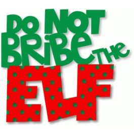 do not bribe the elf polka dots