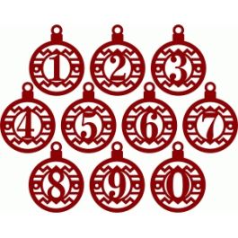 christmas ornaments numbers