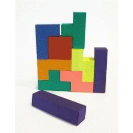 3d tetromino blocks