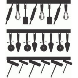 kitchen borders set 8