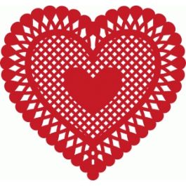 lace valentine heart