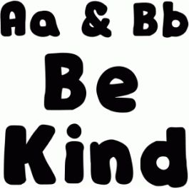 be kind font