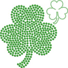 rhinestone shamrock 16ss|7308