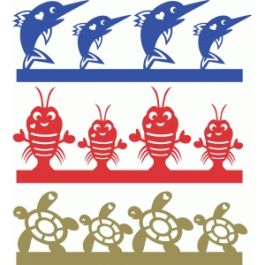 cute seafloor borders set 2