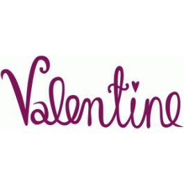 valentine word art