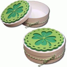 3d round clover box