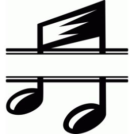 split music note