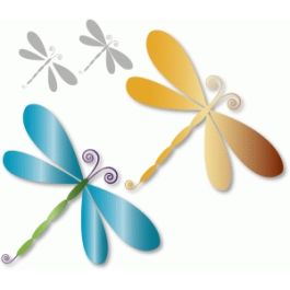 nested polka dot dragonfly