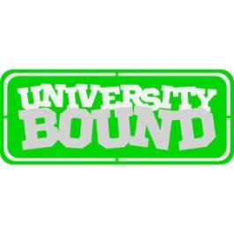 university bound road sign