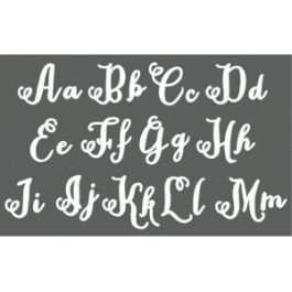 chalkboard alphabet letters a-m