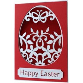 5x7 easter egg flourish card