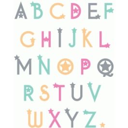 star upper case alphabet