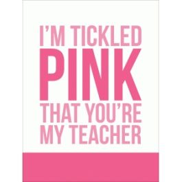 i'm tickled pink quote card
