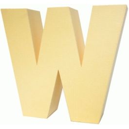 3d square letter block w