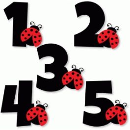 ladybug numbers 1 2 3 4 5