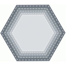 nested stitched hexagons