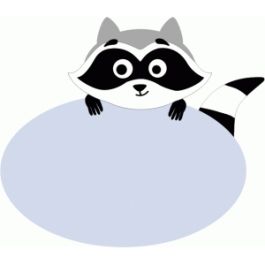 raccoon label