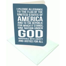 pledge of allegiance a2 card