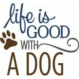 life is good dog phrase