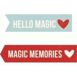 hello magic banner, magical memories arrow