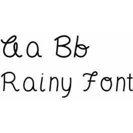 rainy font