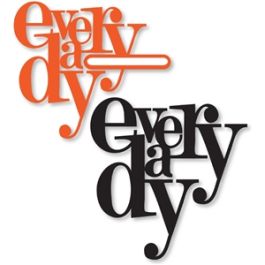 'everday' word collage