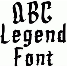 legend font