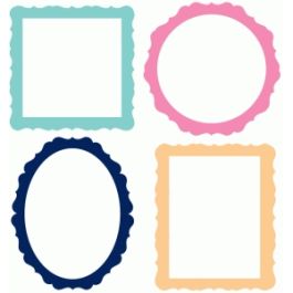 set of 4 fancy frames