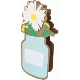 daisy and jar shadow card