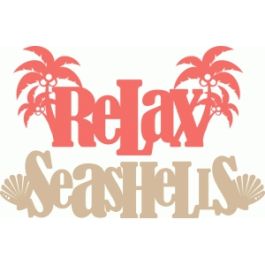 relax and seashells word titles|84433
